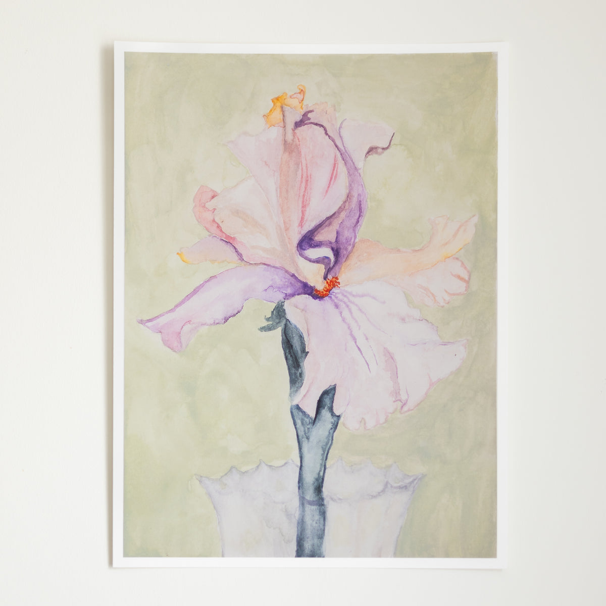 Anna Lisabeth “A Single Iris In June” Art Print – GOLDEN RULE GALLERY