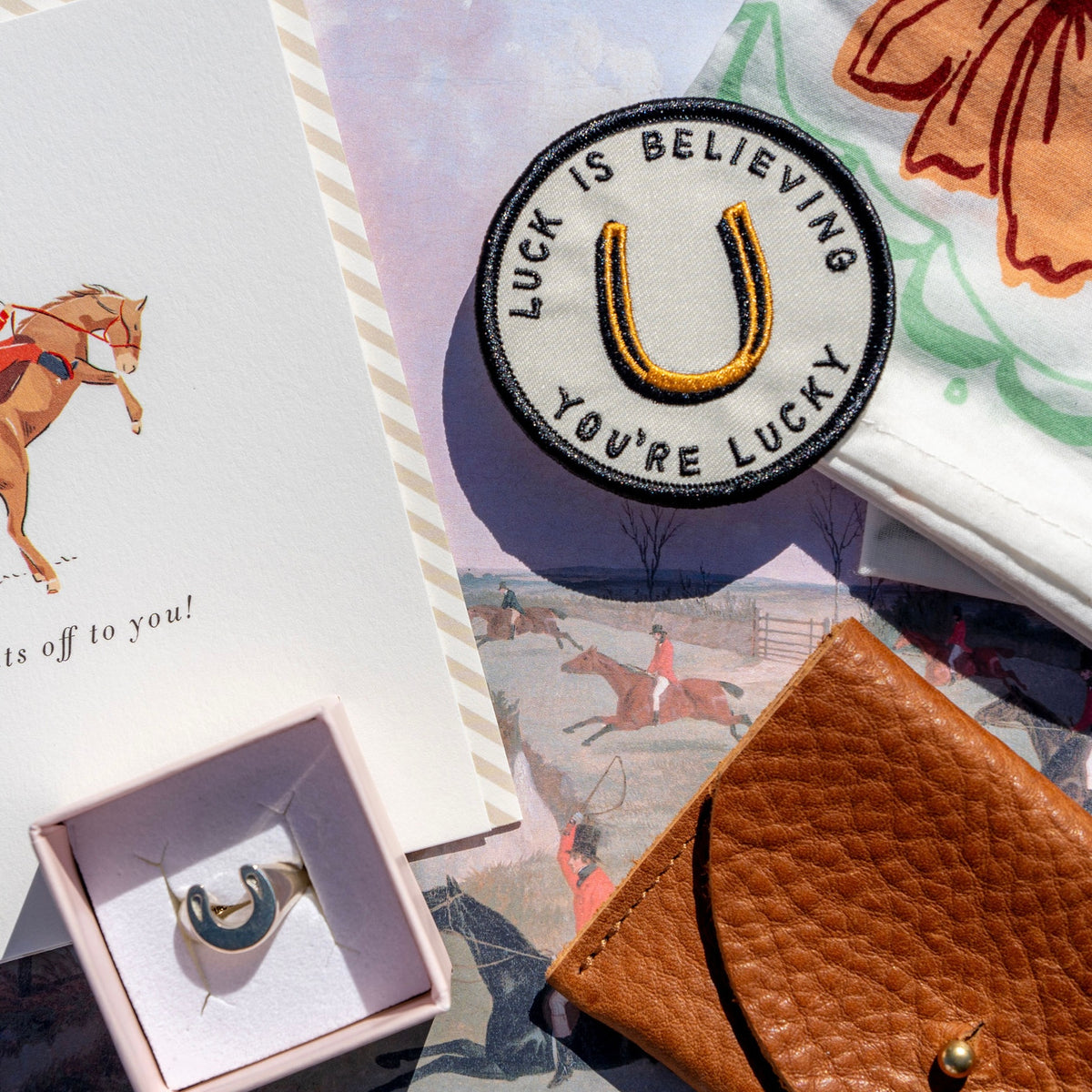 Horseshoe Patch | Oxford Pennant | Iron-On Patch | Horse Patches ...