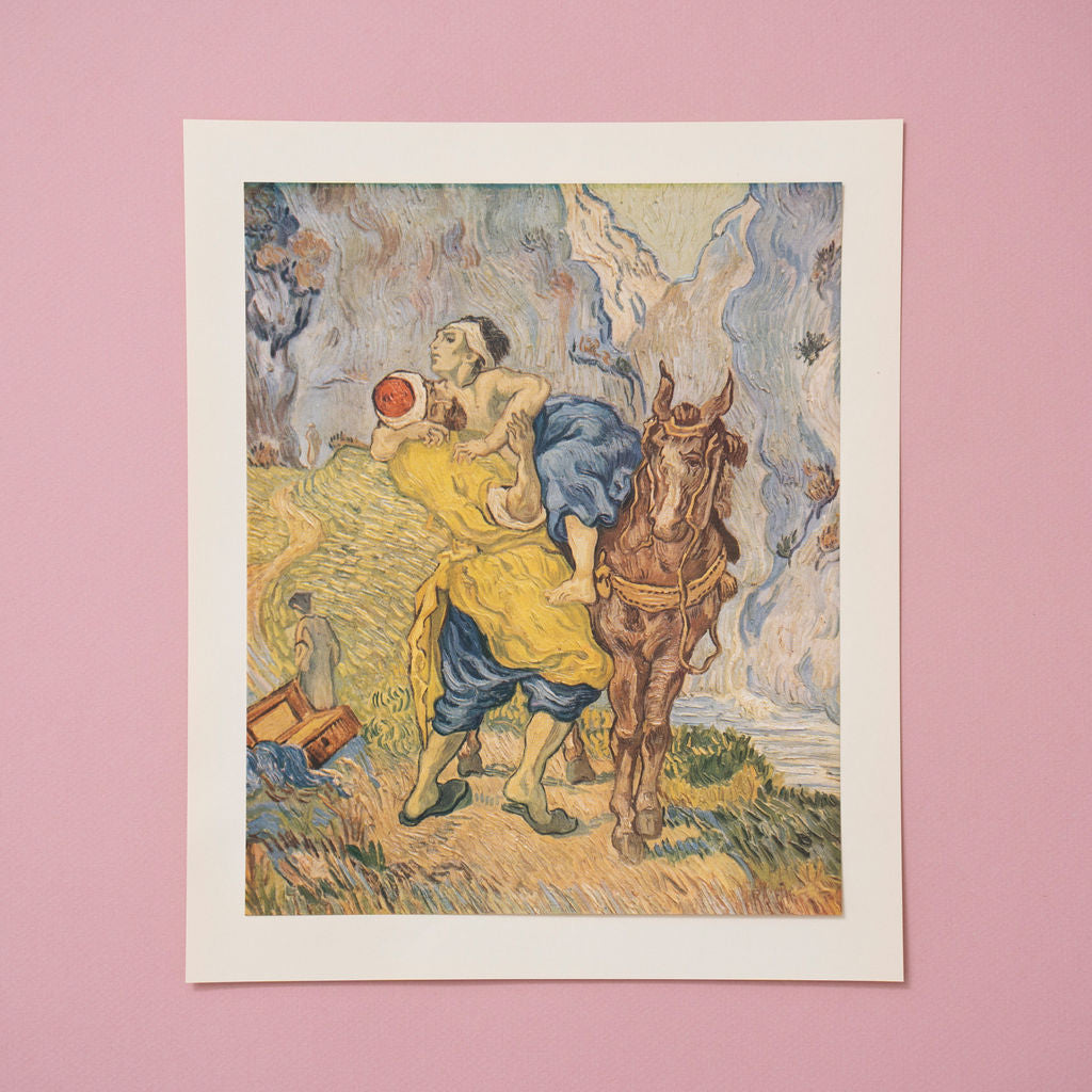Vintage Van Gogh "The Good Samaritan (After Delacroix)" Lithograph ...