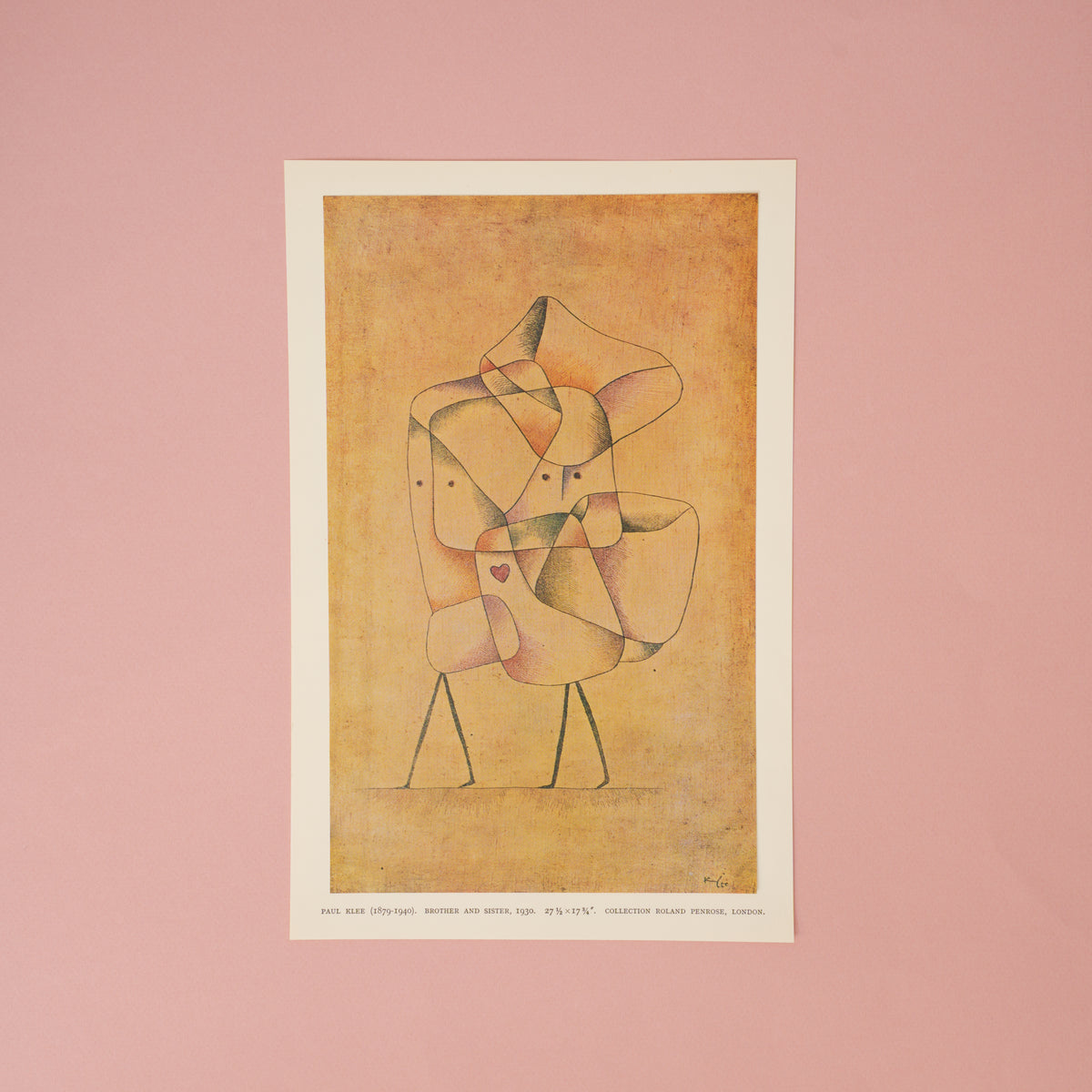 Vintage 1950 Paul Klee "Brother and Sister" Art Print | Art History at ...
