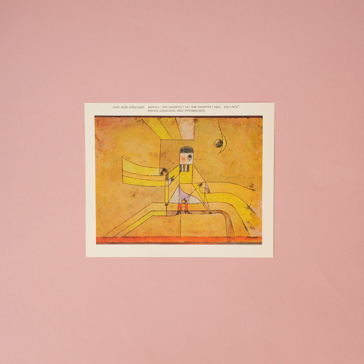 Vintage 1950 Paul Klee "Bartolo: The Vendetta! Oh! The Vendetta!" Art ...