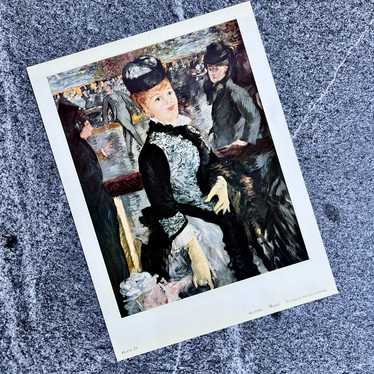 Vintage 1960 Manet "Skating" Art Print | Golden Rule Gallery | Prints ...