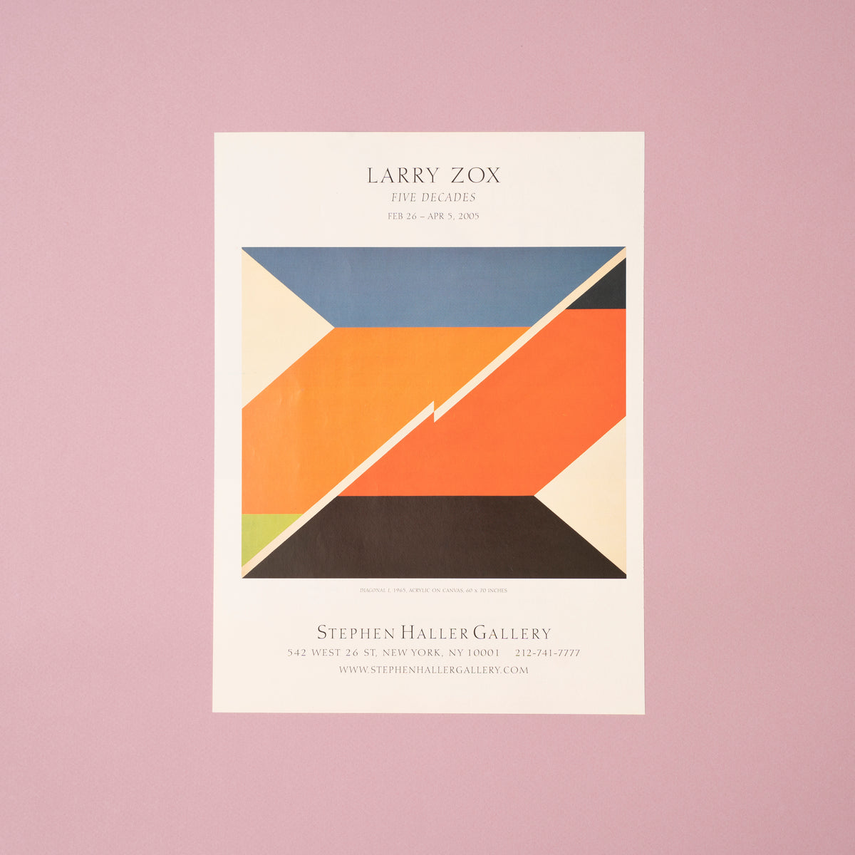 Stephen Haller Gallery's Larry Zox Art Exhibition 2005 Print Ad ...