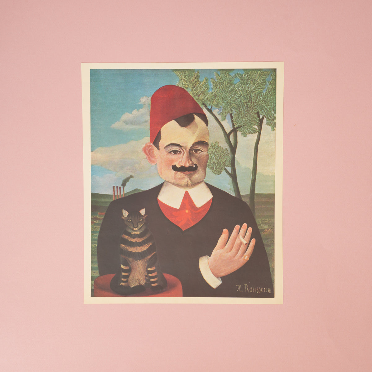 Vintage 1950's Rousseau "Portrait of Pierre Loti" Swiss Art Print ...