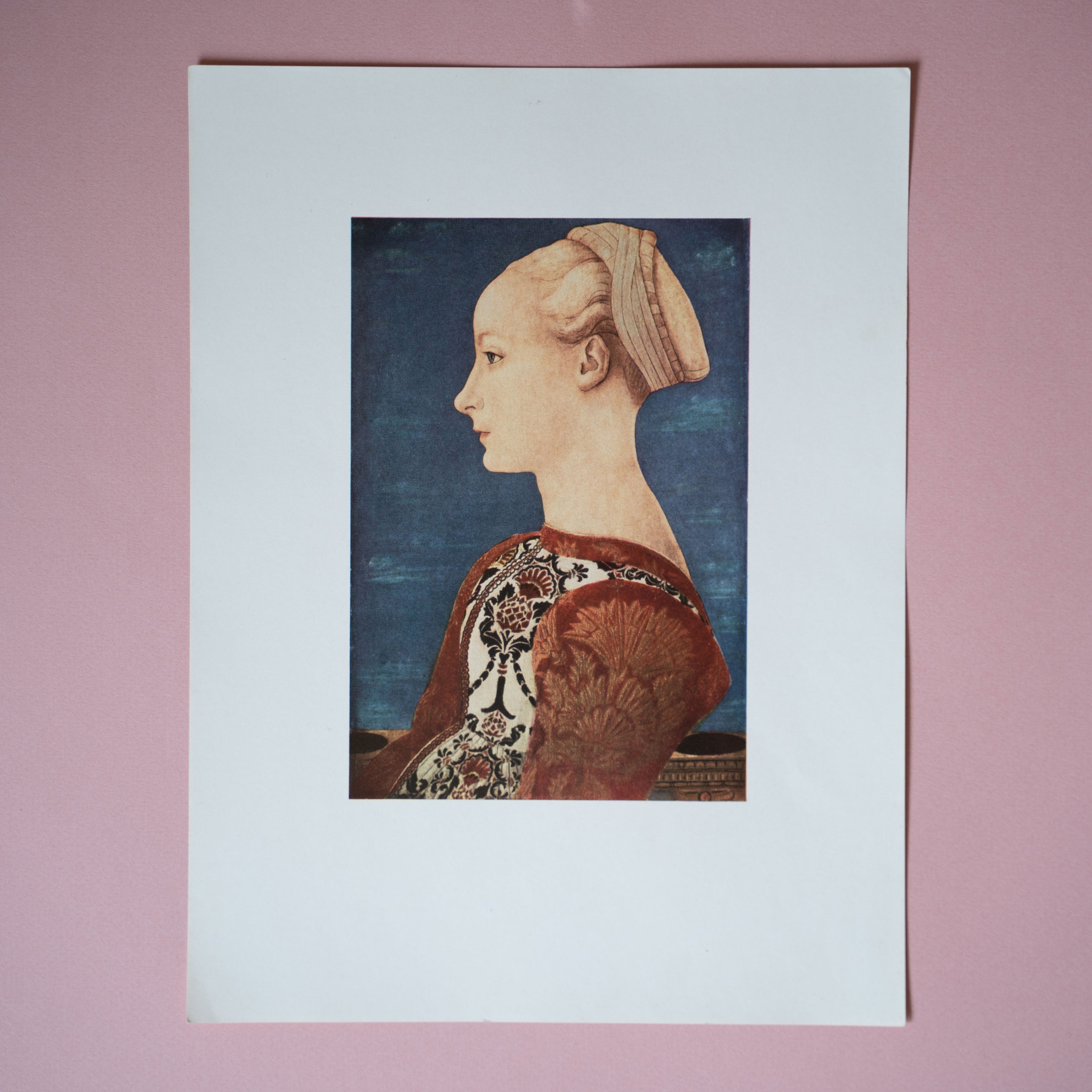 Vintage 1940s Domenico Veneziano "Portrait of a Young Woman" Art Print ...