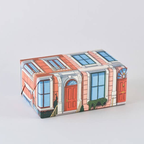 Apartment Block Gift Wrap | Wrap | Wrapping Paper Sheets – GOLDEN RULE ...
