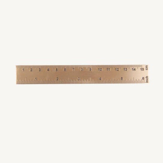 Brass Ruler | Solid Brass Office Items | Golden Rule Gallery – GOLDEN ...