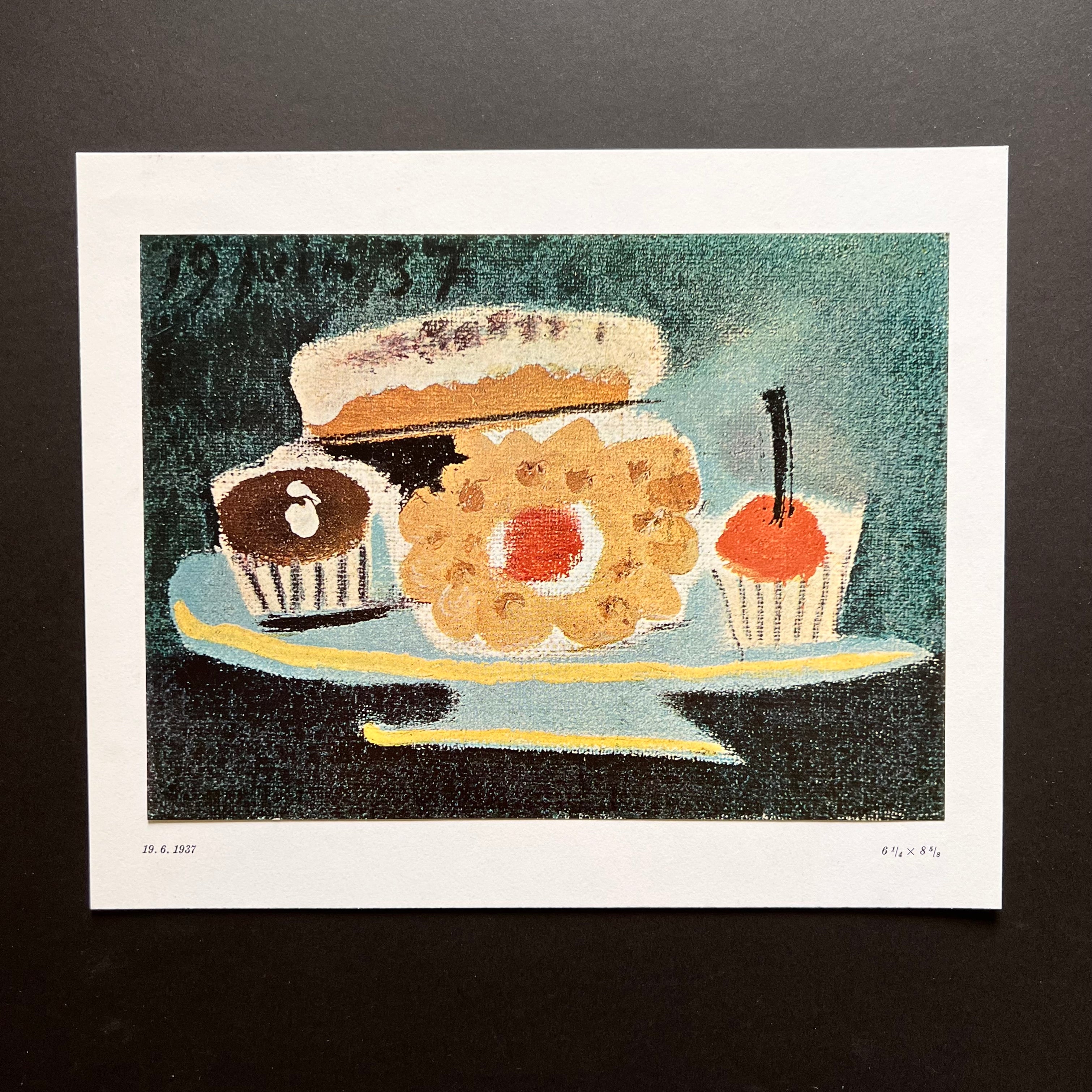 Vintage 1961 Pablo Picasso Still Life Les Gâteaux Art Print ...