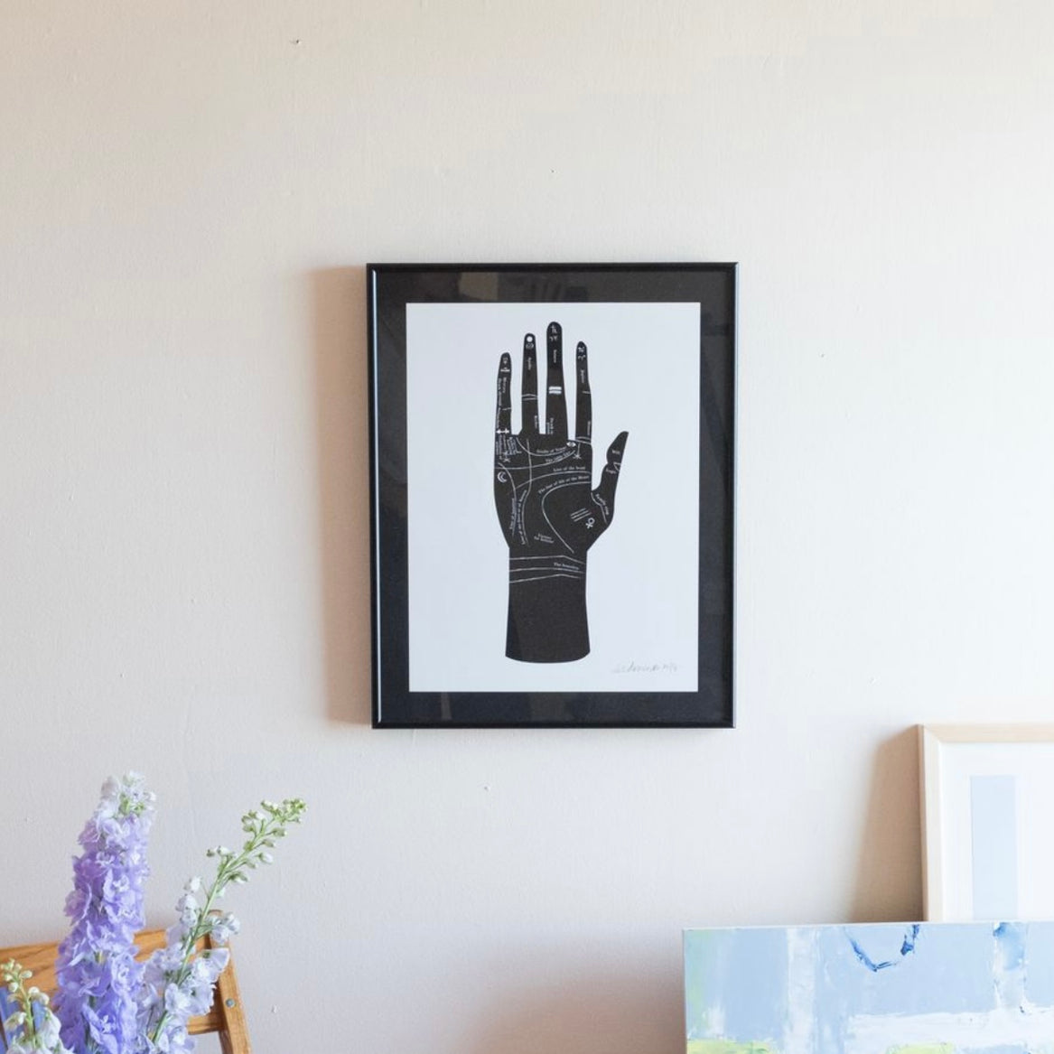 Palmistry Hand Art Print | Banquet Workshop | Screen Prints | Fortune ...
