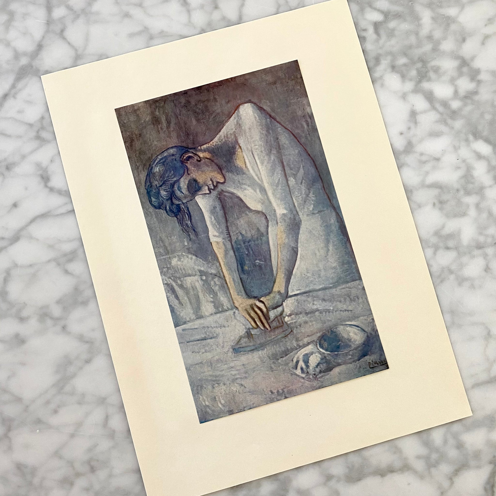 Vintage 1952 Picasso “Woman Ironing” Lithograph Art Print – GOLDEN RULE ...