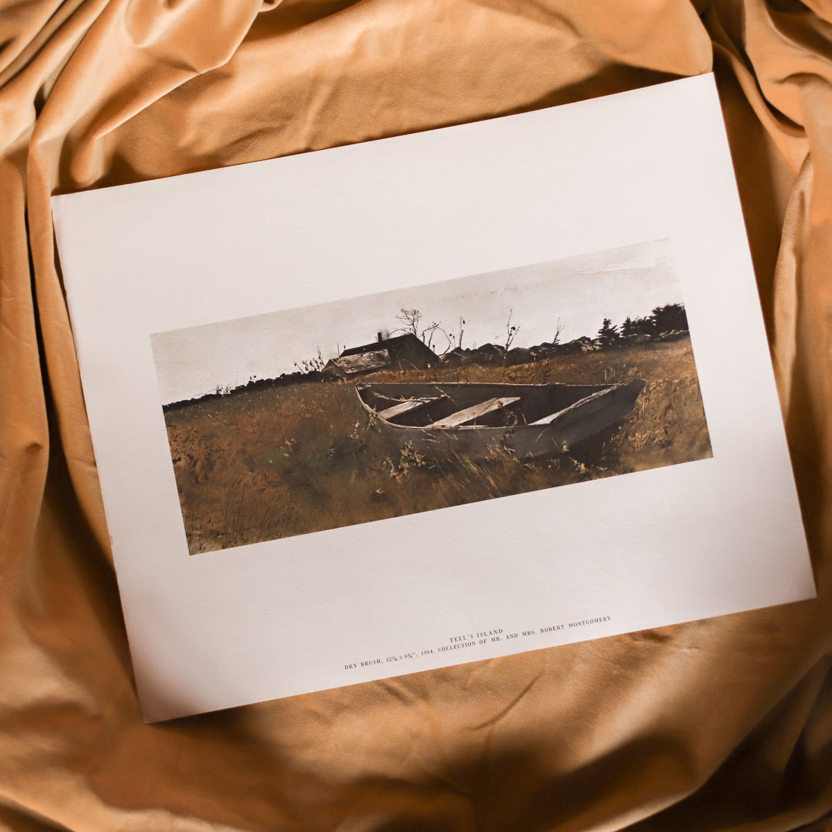 Vintage 1960s Andrew Wyeth "Teel's Island" Lithograph Art Print ...